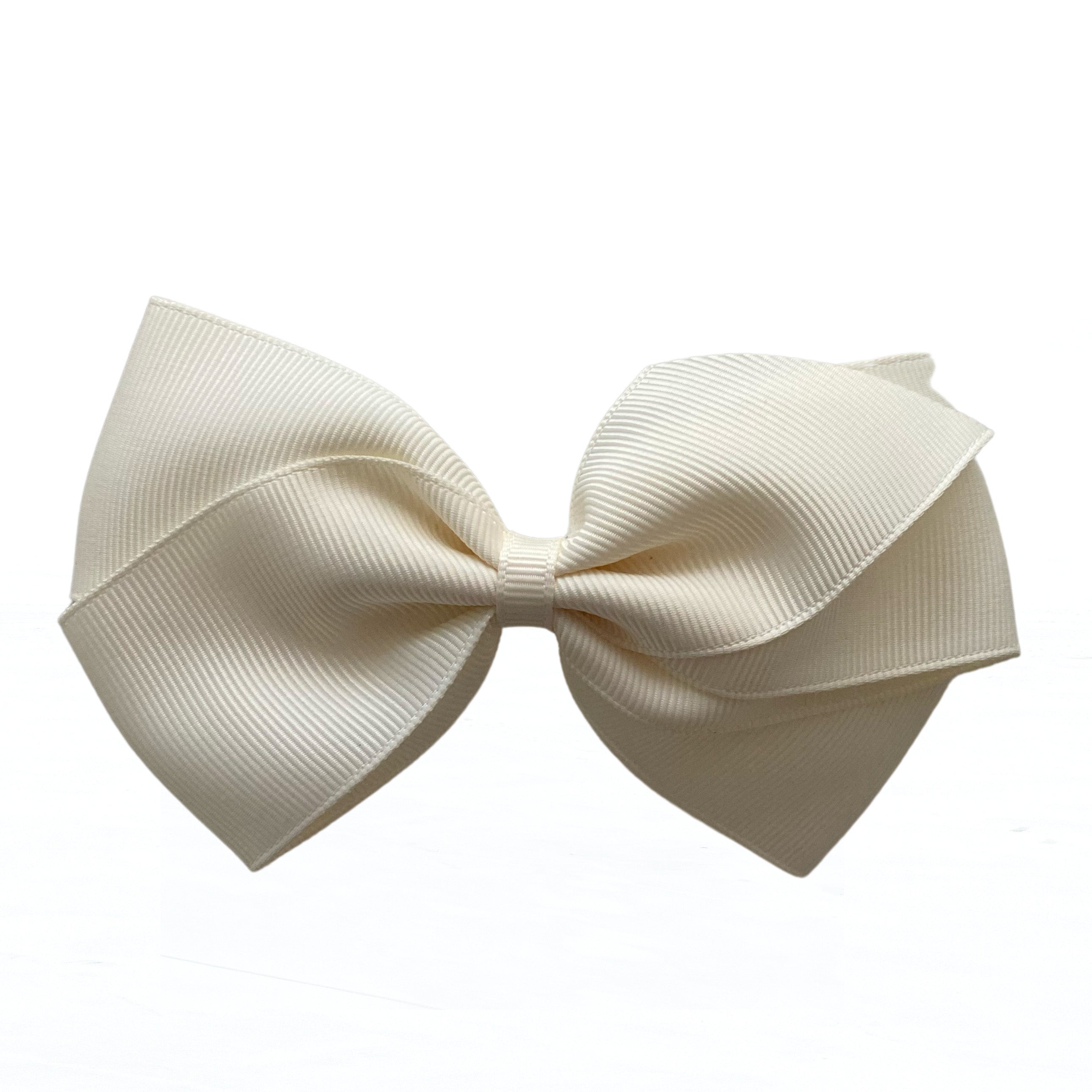 Large Bow - Cream – cute small things ltd